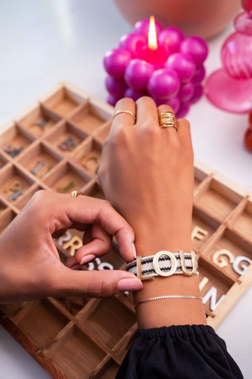 Initial voor bohemian armband | My Jewellery